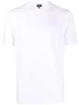 Giorgio Armani Crew-neck Plain T-shirt