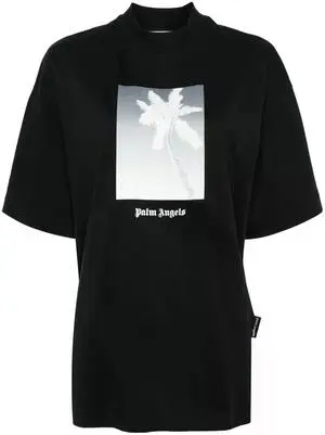 Palm Angels Textured T-shirts For Women