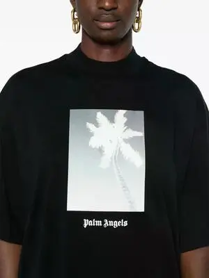 Palm Angels Palm Tree-print Cotton T-shirt