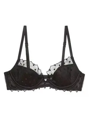 FLEUR DU MAL Love Lock Bra - Black
