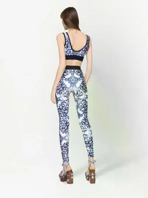 Dolce & Gabbana Majolica-print Cropped Top