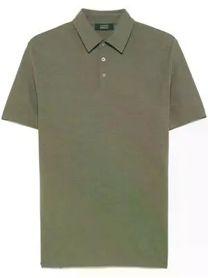 ZANONE Organic-cotton Polo Shirt - Green