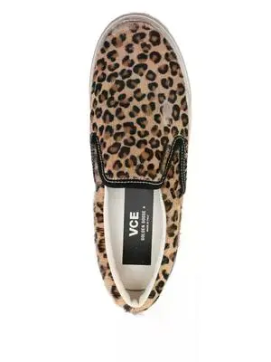 GOLDEN GOOSE Vce Penstar Leopard-print Slip-on Sneakers