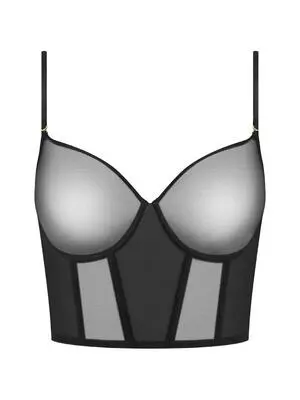 MAISON CLOSE L'amoureuse Bustier Bra - Black