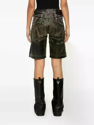 Vaquera Coated Shorts - Green