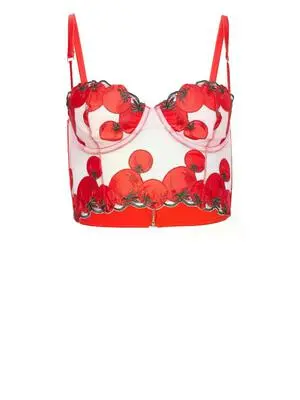 FLEUR DU MAL Embroidered Bustier