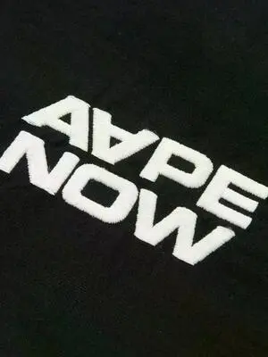 AAPE BY *A BATHING APE Logo-appliqué Shirt - Black
