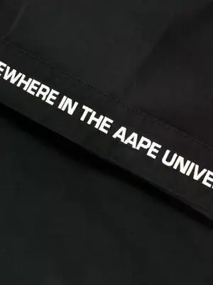 AAPE BY *A BATHING APE Logo-appliqué Shirt - Black