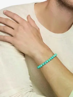 David Yurman Sterling Silver Spiritual Beads Bracelet - Blue
