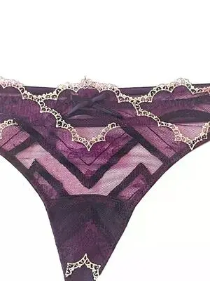 FLEUR DU MAL Hendrix Embroidered V-string