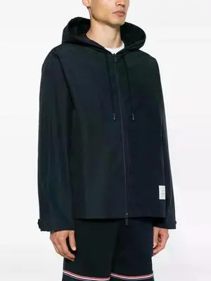 Thom Browne Zip-up Ripstop Hooded Jacket