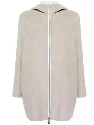 Eleventy Hooded Wool Jacket
