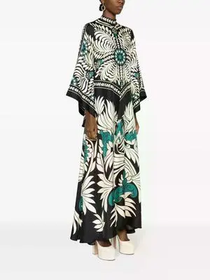 La DoubleJ Magnifico Abstract-print Silk Dress