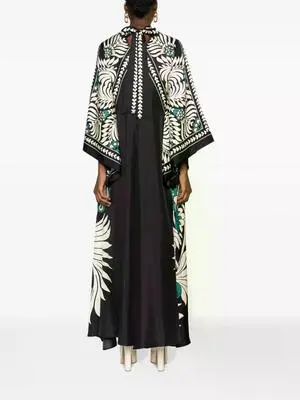La DoubleJ Magnifico Abstract-print Silk Dress