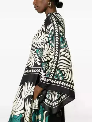 La DoubleJ Magnifico Abstract-print Silk Dress