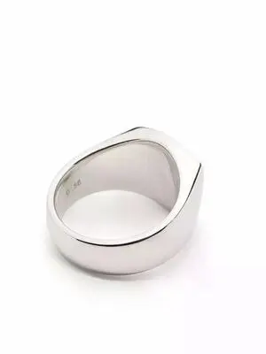 Tom Wood Shield Satin Signet Ring