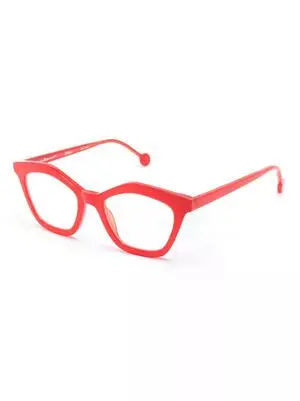 L.A. EYEWORKS Ronette Geometric-frame Glasses