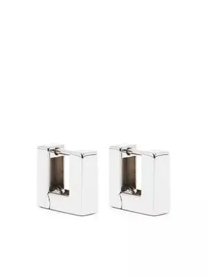 Tom Wood Square Small Hoop Earrings - Silver