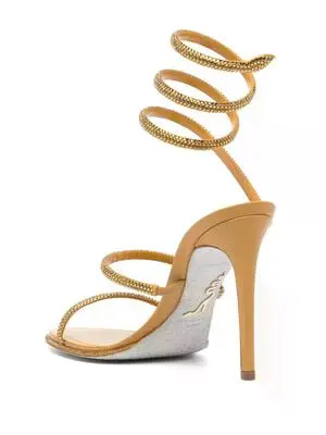 Rene Caovilla 110mm Cleo Sandals - Brown