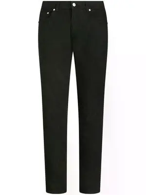 Etro Patterned Jacquard Slim-cut Jeans