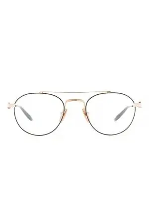 AKONI Round-frame Glasses - Gold