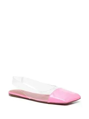 Amina Muaddi Slingback Ballerinas
