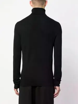 Balmain Logo-patch Ribbed-knit Jumper