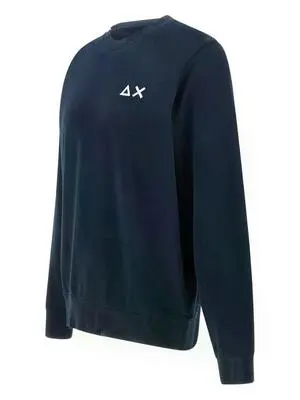 SUN 68 Logo-embroidered Sweatshirt - Blue