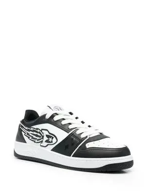 ENTERPRISE JAPAN Logo-detail Leather Sneakers