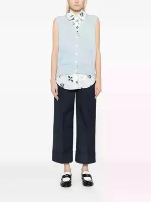Thom Browne Twill Trousers With 4-bar Stripe