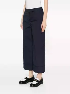 Thom Browne Twill Trousers With 4-bar Stripe