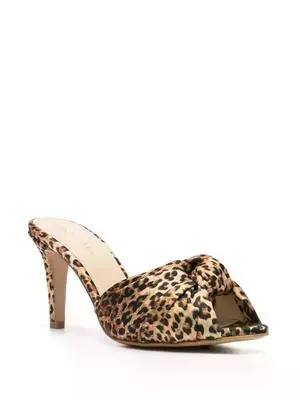 GINISSIMA Leopard-print Heeled Sandals