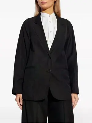 FORTE_FORTE Single-breasted Twill Blazer