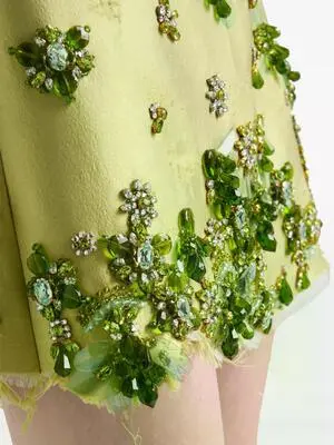 Prada Crystal-embellished Mini Skirt