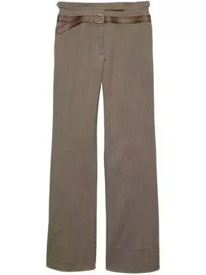 Prada Printed Belted Trousers