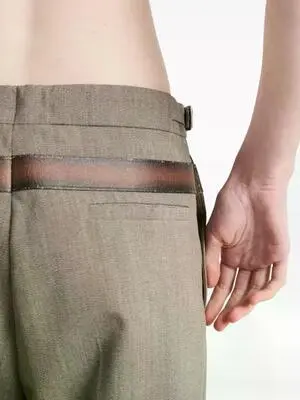 Prada Printed Belted Trousers