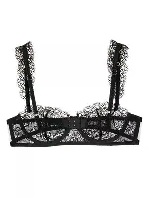 FLEUR DU MAL Eyelet-embellished Balconette Bra
