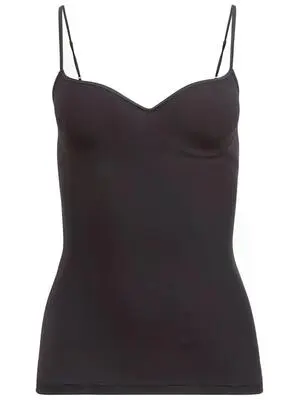 FLEUR DU MAL Sweetheart-neck Camisole - Black