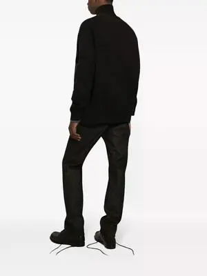 Dolce & Gabbana Logo-intarsia Virgin Wool Cardigan
