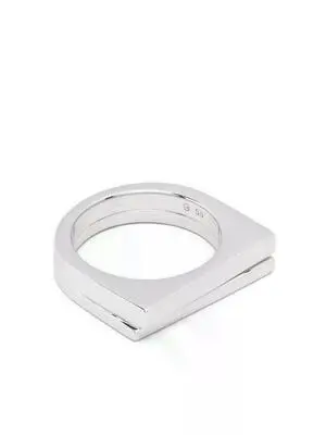 Tom Wood Step L Layered Ring - Silver