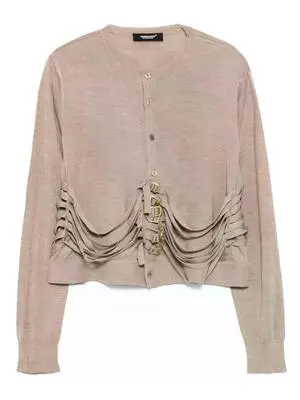 Undercover Button-up Cardigan With Adjustable Waist Straps
