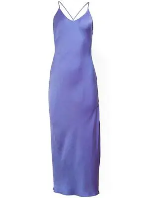 FLEUR DU MAL High-slip Maxi Slip Dress