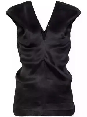 Khaite Ami Silk Blouse - Black