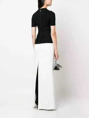 Rabanne Ribbed-knit Wool-blend Top