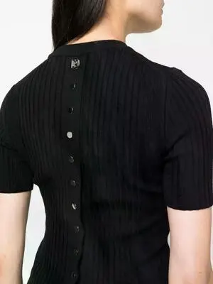 Rabanne Ribbed-knit Wool-blend Top