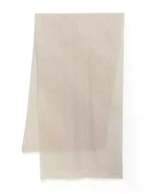 Fendi Ff-jacquard Scarf - Neutrals
