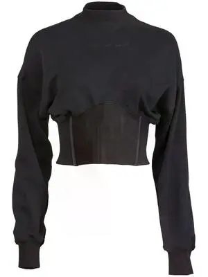 FLEUR DU MAL Panelled Corset Sweater