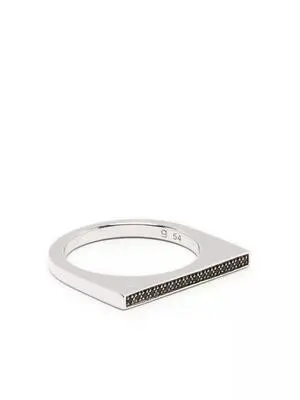 Tom Wood Crystal-embellished Signet Ring - Silver