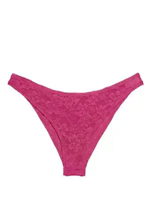FLEUR DU MAL Le Stretch Lace Cheeky Briefs - Pink