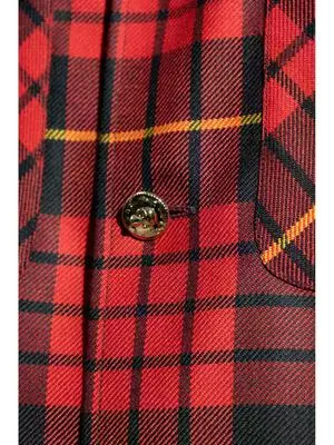 Alexander McQueen Distressed Macqueen Tartan Shirt